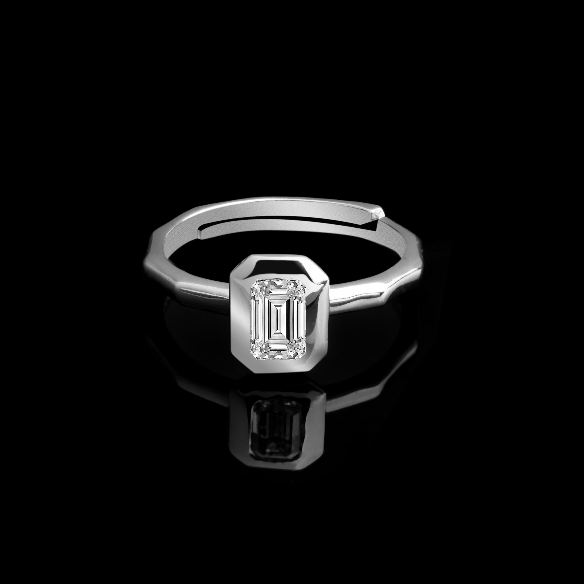 Buy Octagon Shape Ring Online at the Best Price - Etchcraft Emporium