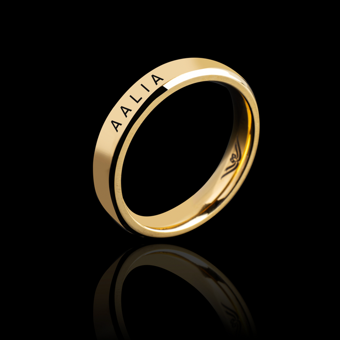 Buy Personalised Ring With Name Online - Etchcraft Emporium