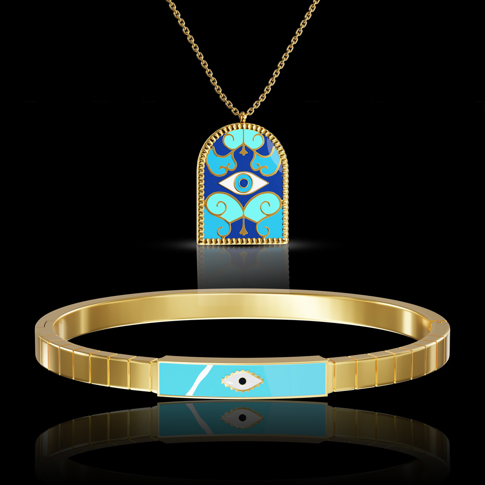 Buy Personalised Evil Eye Set Online - Etchcraft Emporium