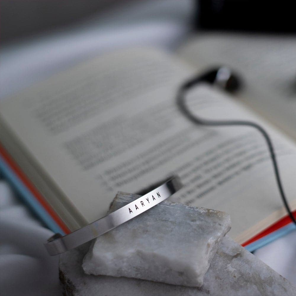 Buy Customised Silver Kada with Name Online at the Best Price