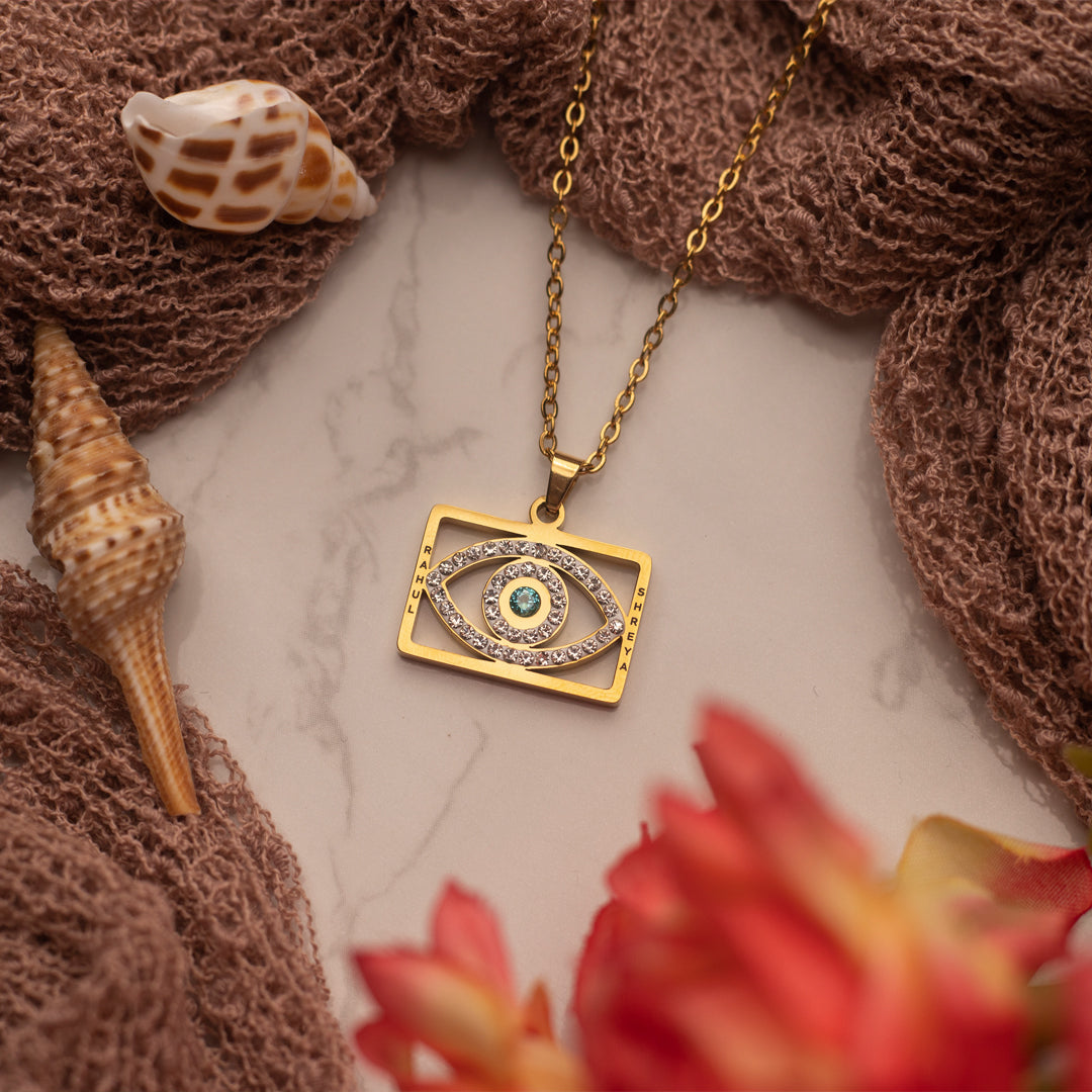 Buy Personalised Nazar Locket Online - Etchcraft Emporium