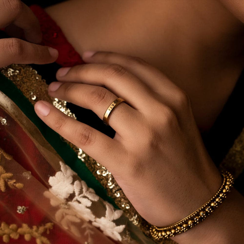 Buy Personalised Ring With Name Online - Etchcraft Emporium